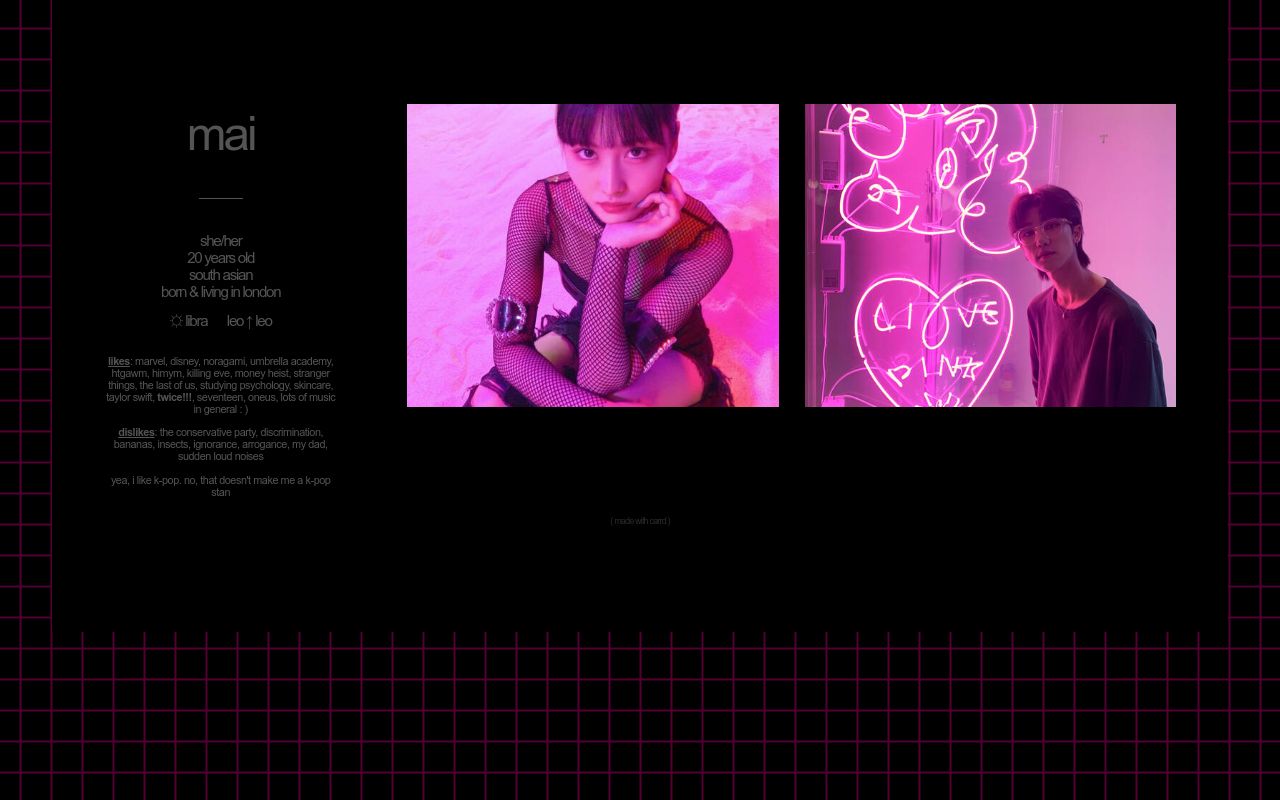 𝐦𝐚𝐢'𝐬 𝐰𝐨𝐫𝐥𝐝